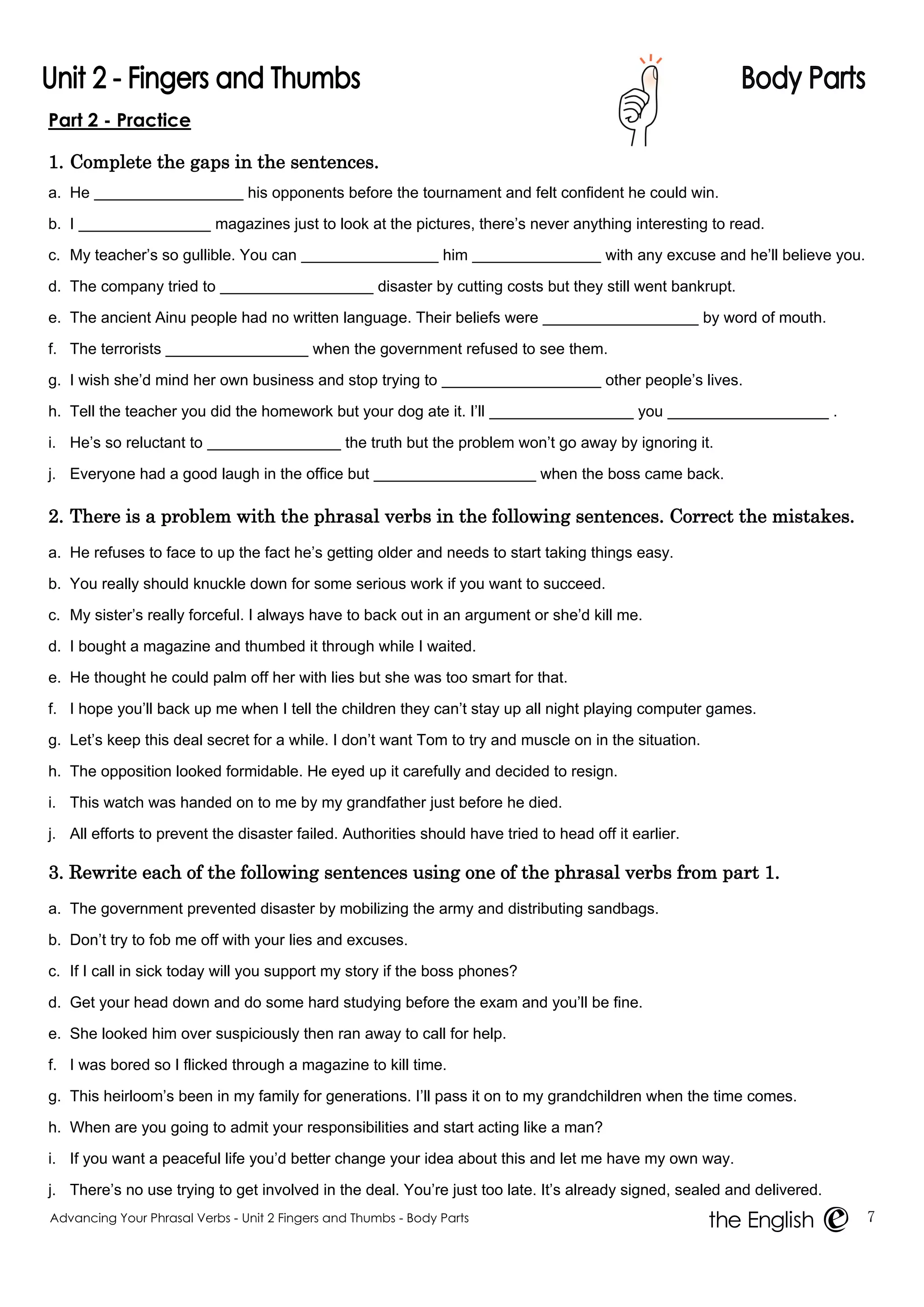 Advancing your phrasal verbs book 1 | PDF