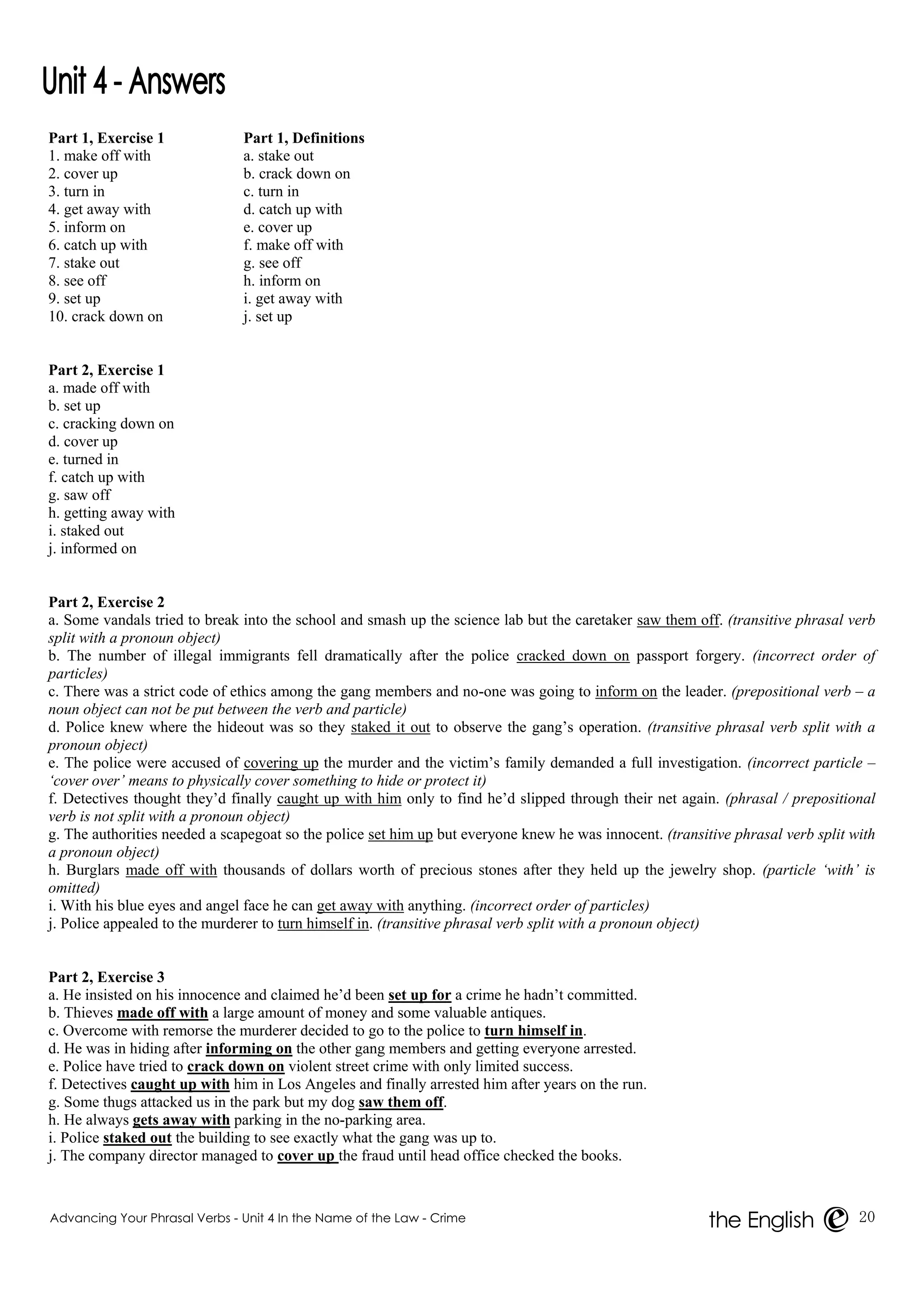 Advancing your phrasal verbs book 1 | PDF