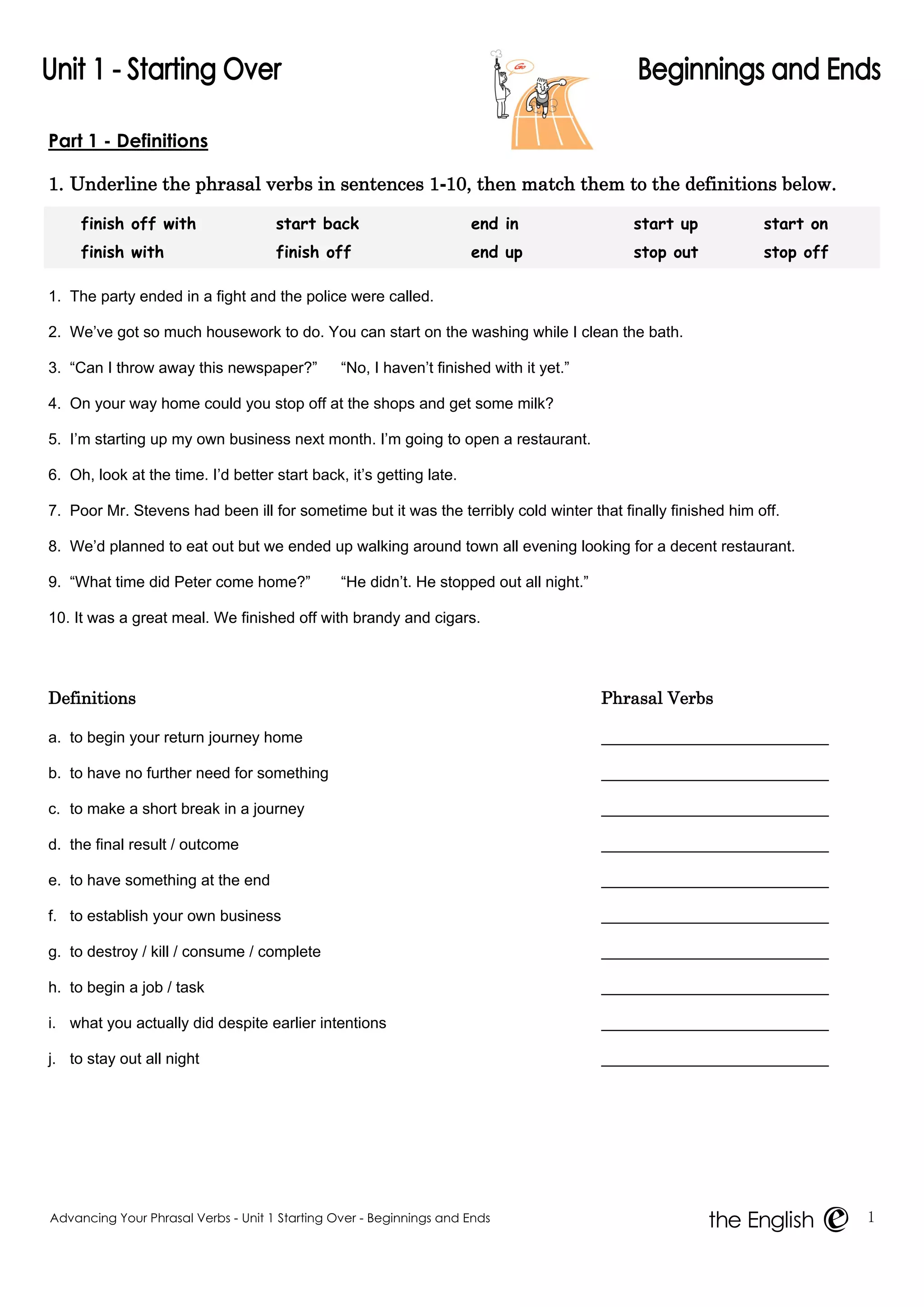 Advancing your phrasal verbs book 1 | PDF