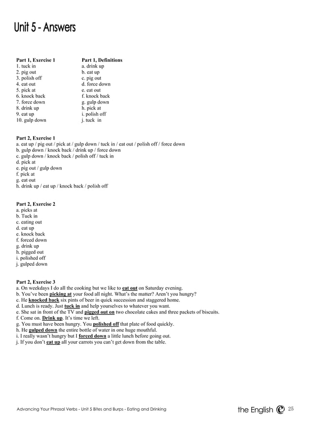 Advancing your phrasal verbs book 1 | PDF