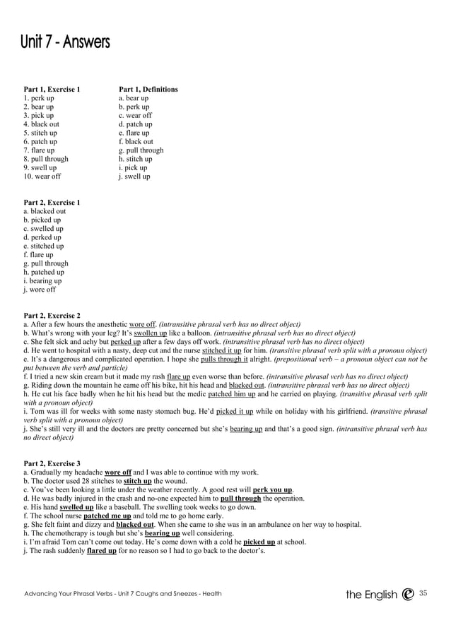 Advancing your phrasal verbs book 1 | PDF