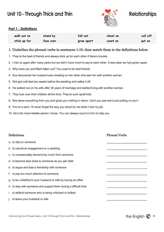 Advancing your phrasal verbs book 1 | PDF