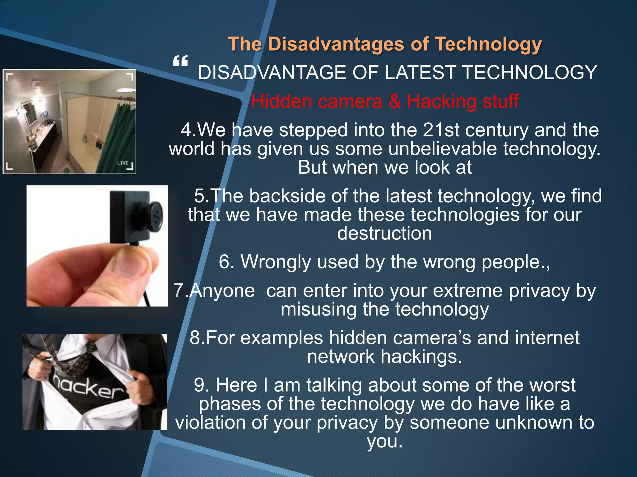 Adv and disadv of technology | PPTX