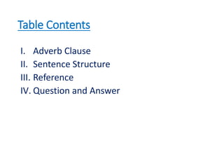 Adv and sentence structure | PPT