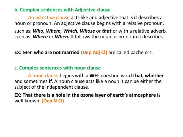 Adv and sentence structure