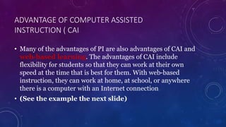 ADVANTAGE -DISADVANTAGE OF CAI.pptx
