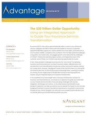 Using an Integrated Approach to Guide Your Insurance Services ...