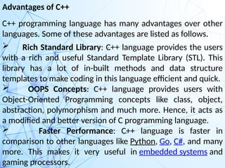 Advantage and Disadvantages of C++ programming.pptx