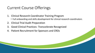Advantage Clinical: Clinical Research Training Online - Course and ...