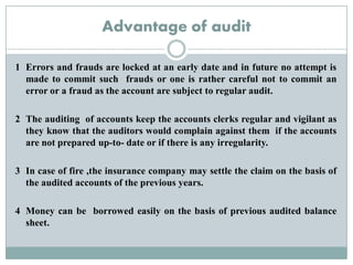Advantage of audit | PDF