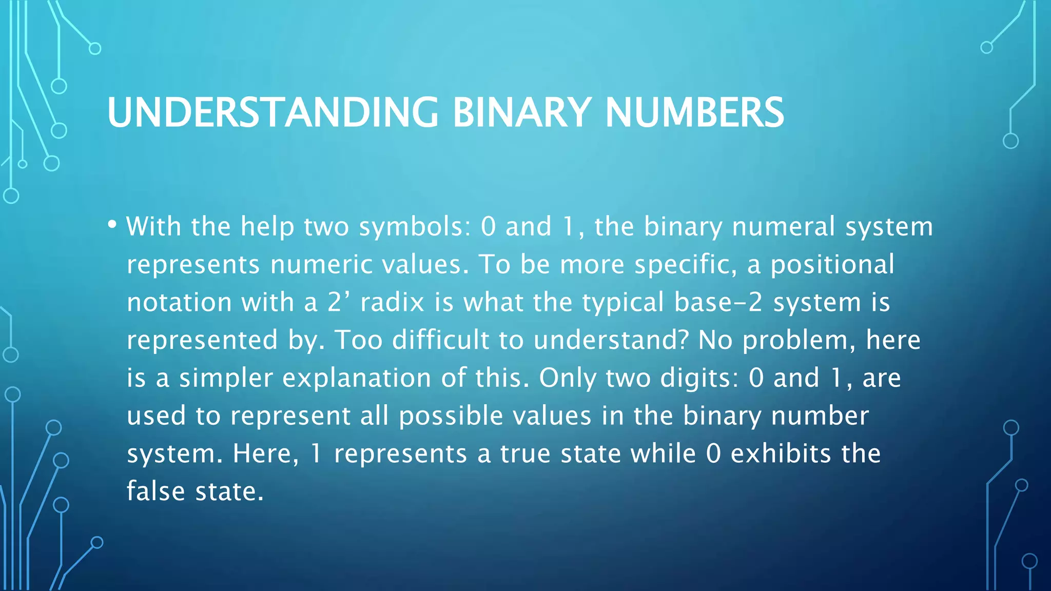 Advantage of binary number system | PPT