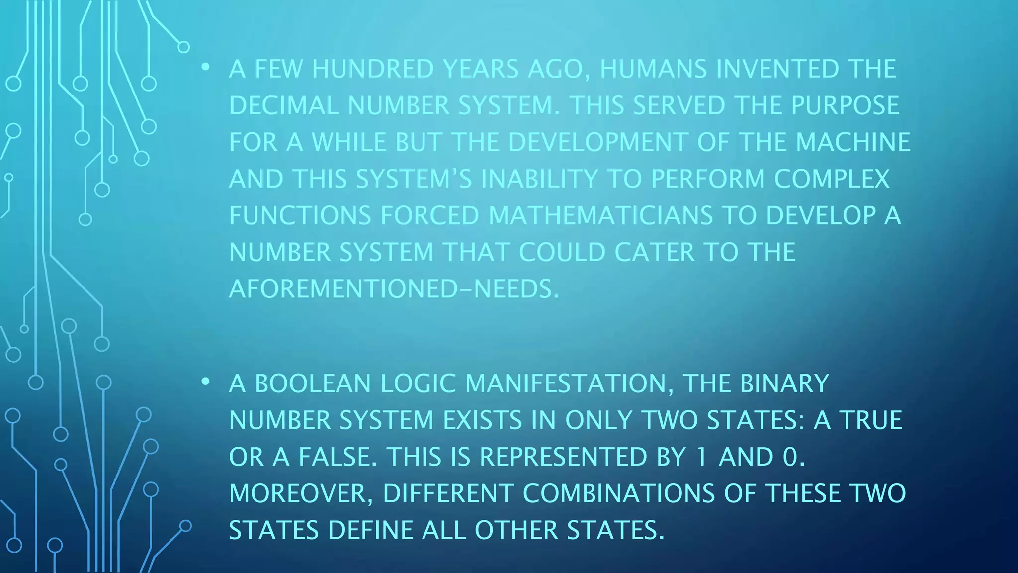 Advantage Of Binary Number System Ppt 