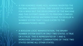 Advantage of binary number system | PPT