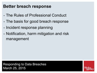 Responding to Data Breaches | PPTX