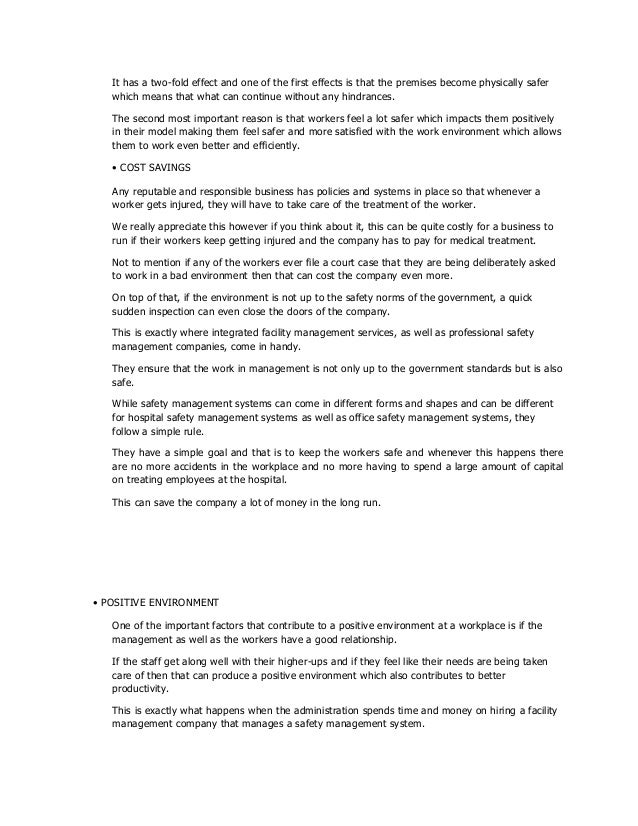 ADVANTAGES OF A SAFETY MANAGEMENT SYSTEM | PPT