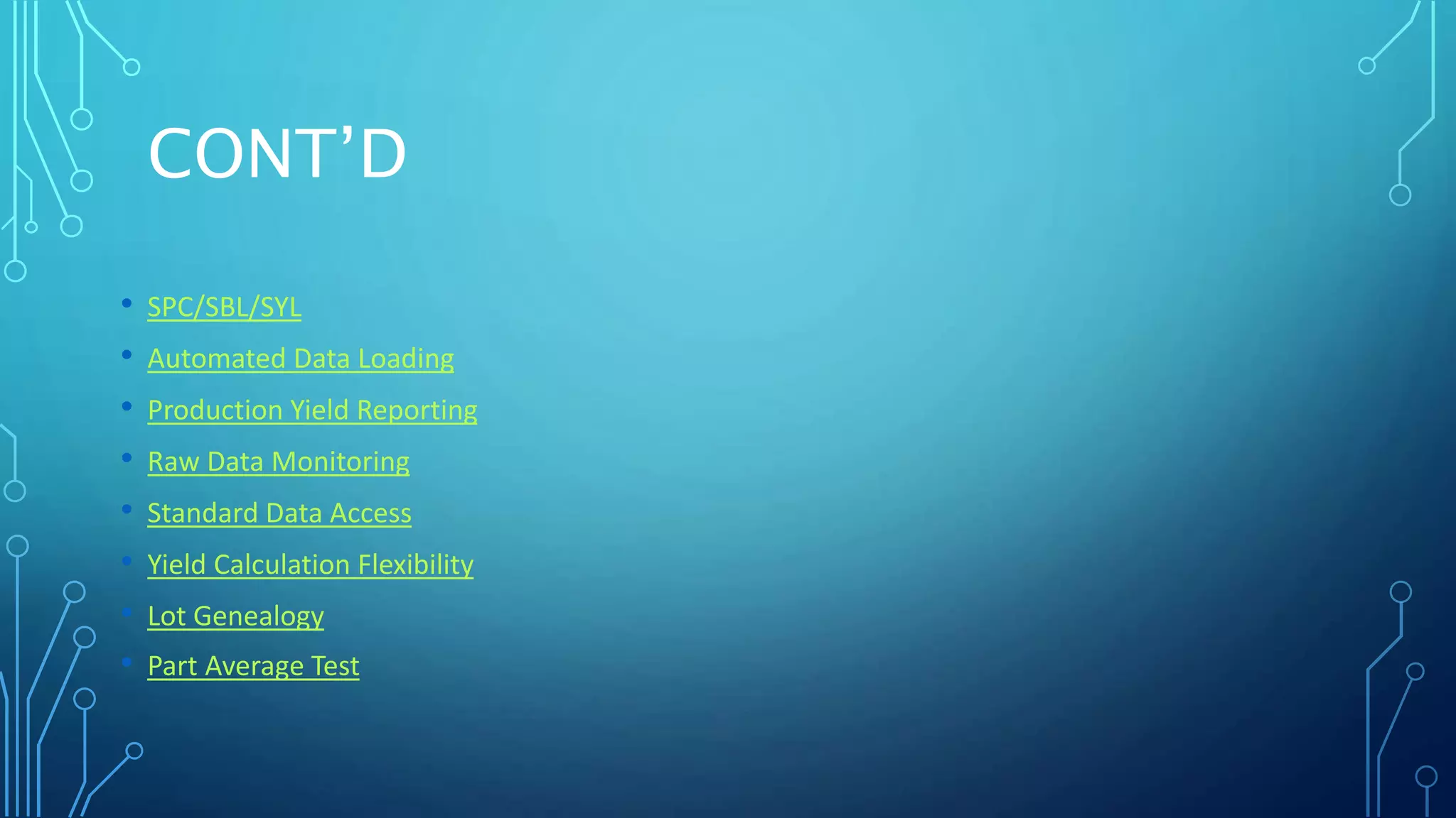 Advantages Of Using A Semiconductor Yield Management System Ppt