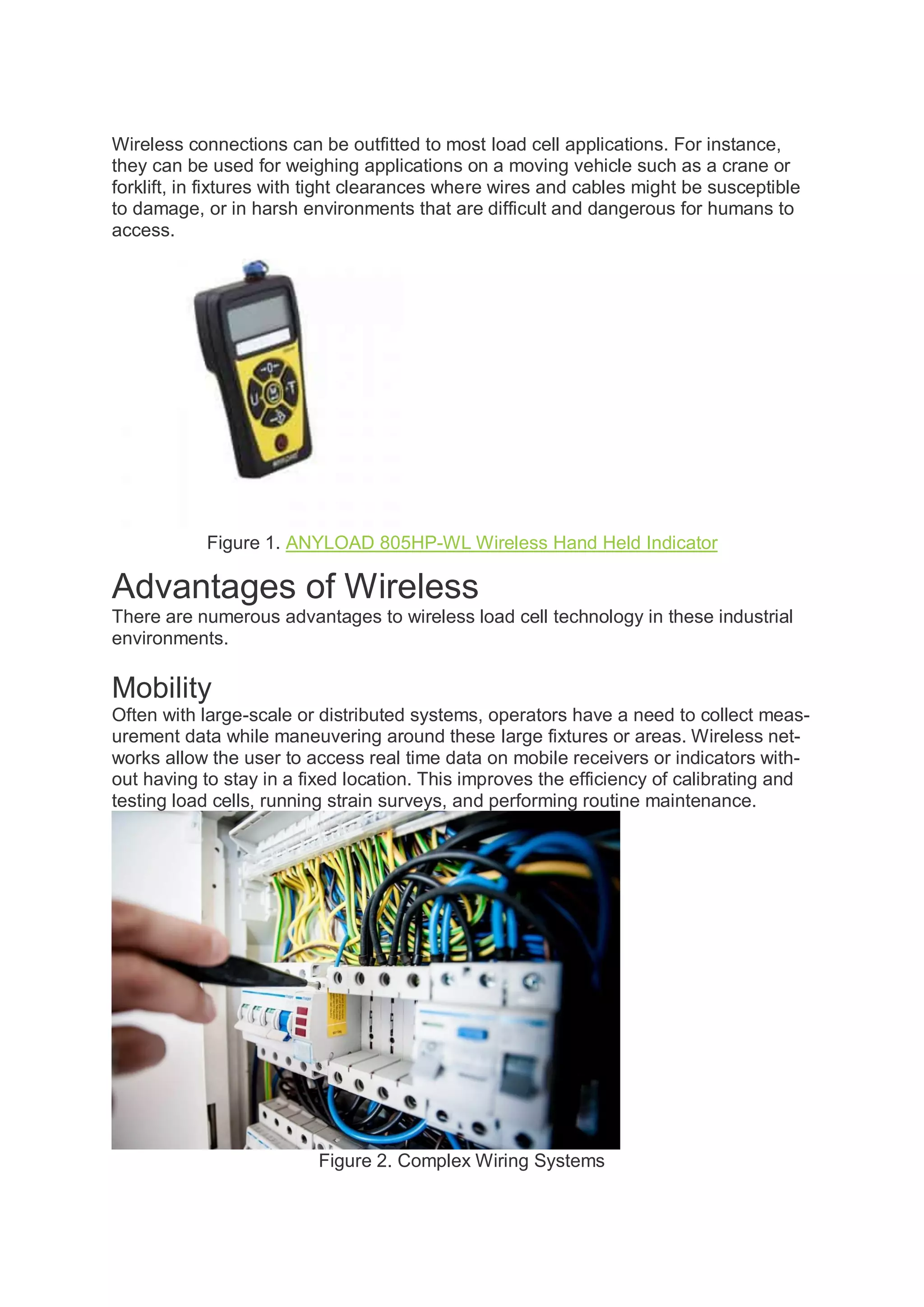 Advantages and Applications of Wireless Load Cells | PDF | Internet of ...