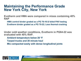 Advantages and Benefits of Evotherm | PPT