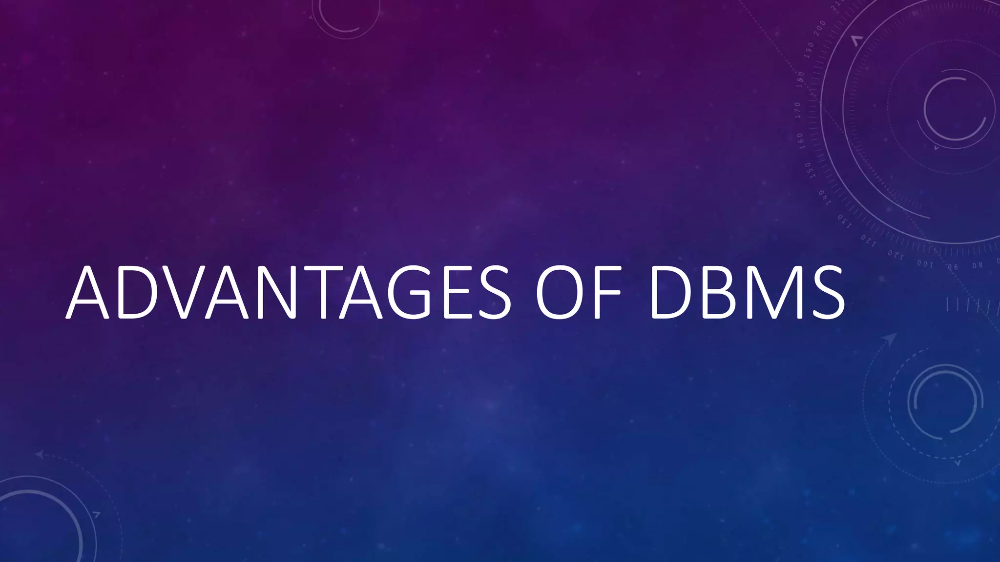 Advantages and disadvantages of DBMS | PPTX