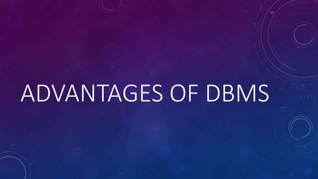Advantages and disadvantages of DBMS | PPTX | Databases | Computer ...