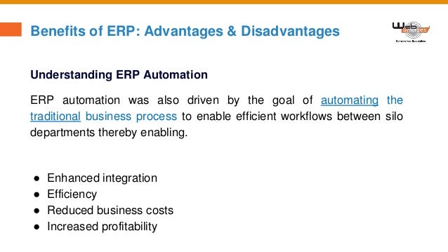 Advantages and disadvantages of ERP software | PPTX