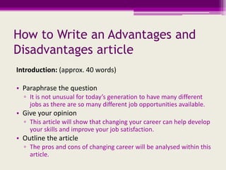 advantages and disadvantages article.pptx