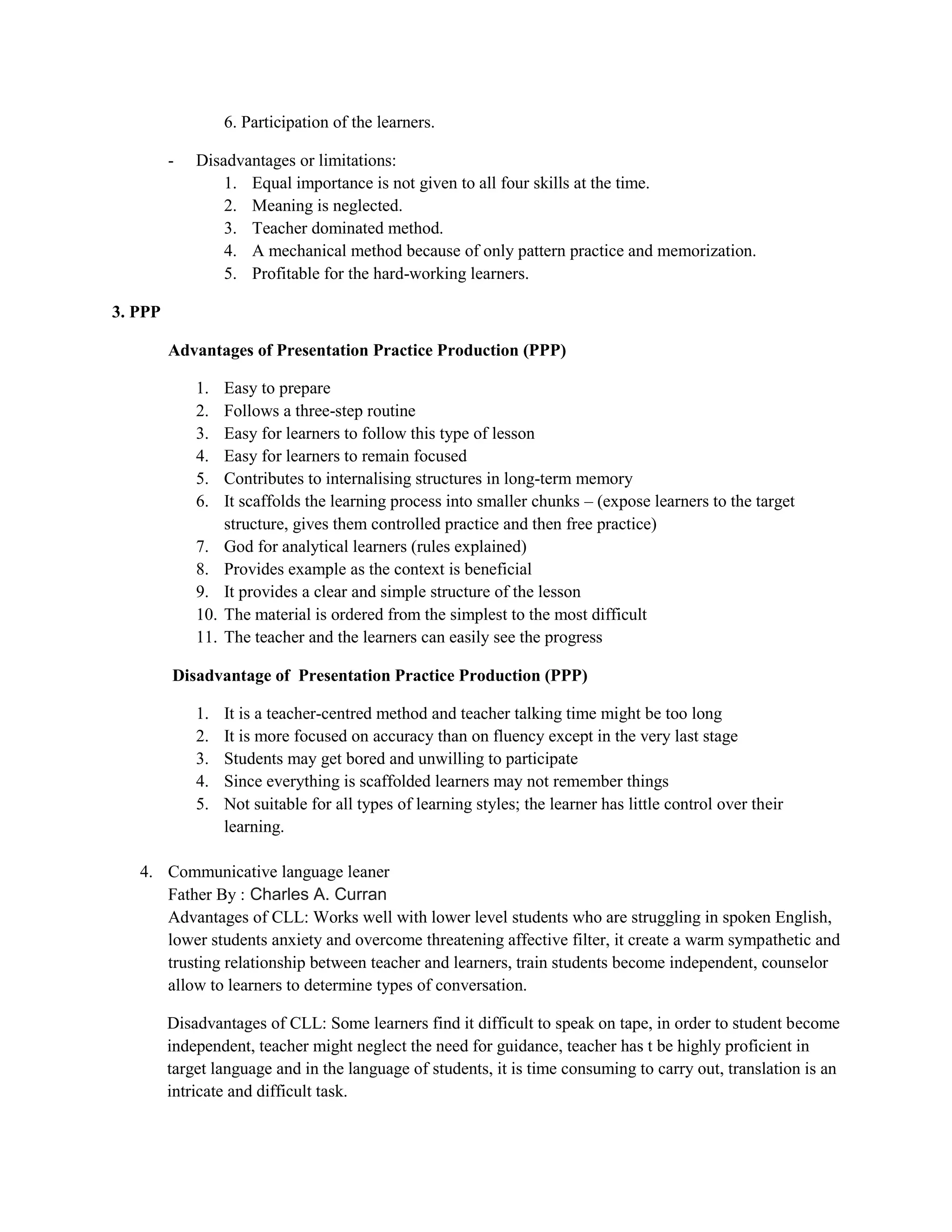 advantages and disadvantages methode.docx