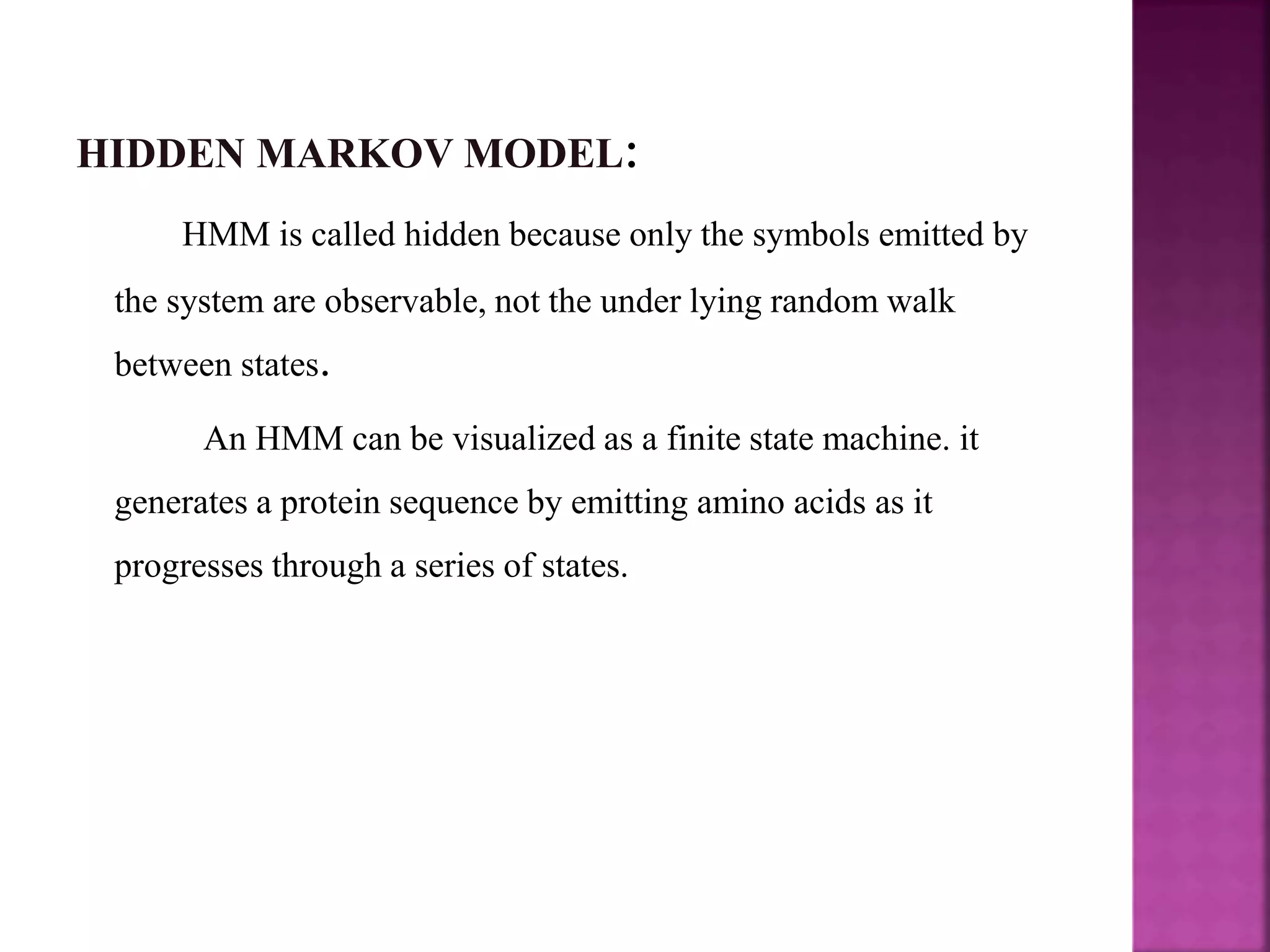 Advantages and disadvantages of hidden markov model | PPTX