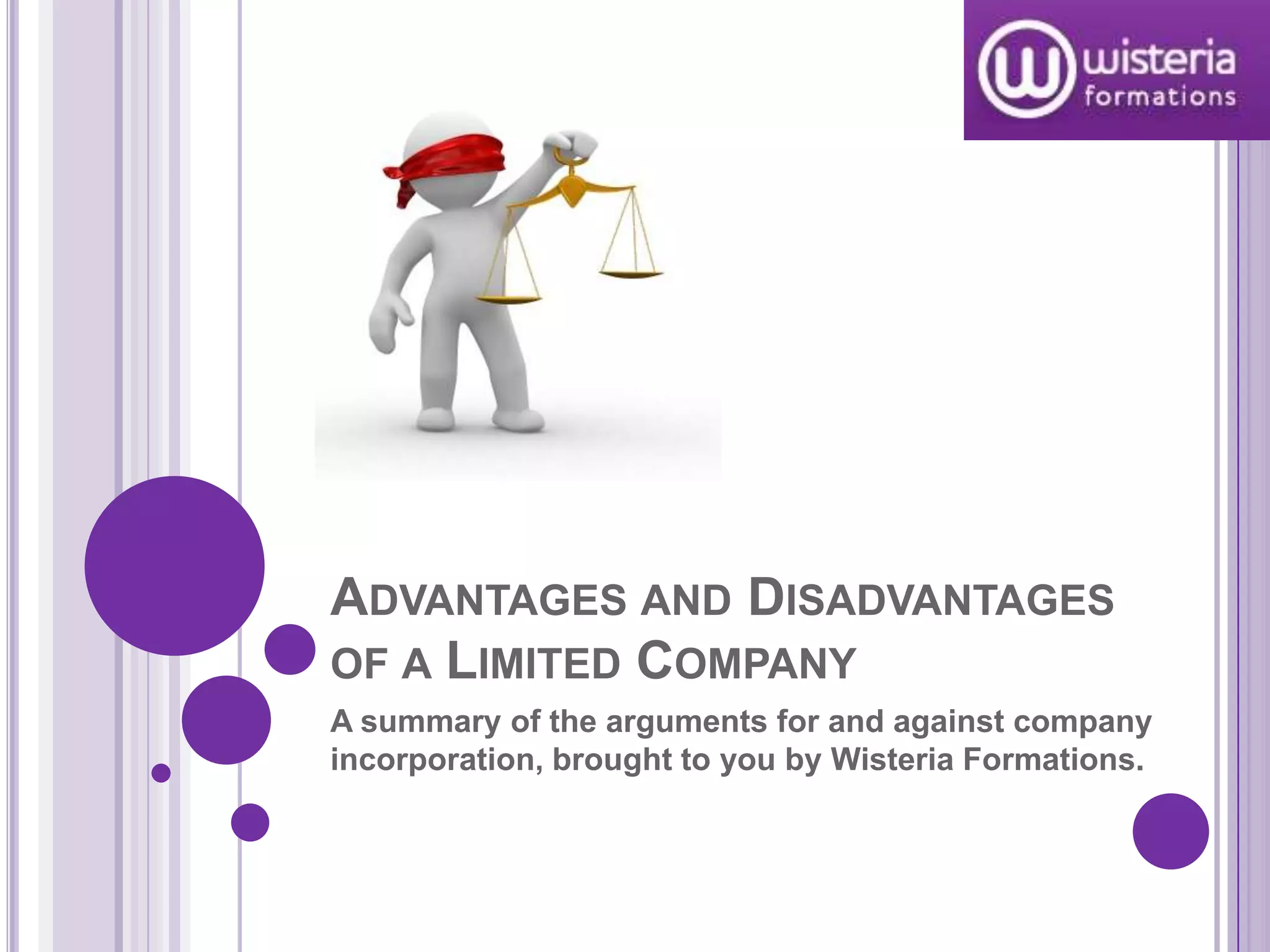 Limited Company Registration: Advantages and Disadvantages | PPTX