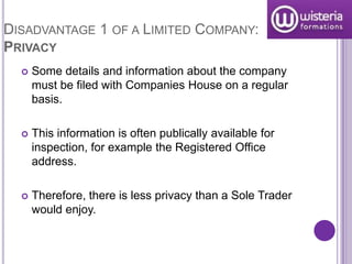 Limited Company Registration: Advantages and Disadvantages | PPTX
