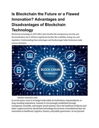 Advantages and Disadvantages of Blockchain Technology Visionary CIOs.pdf