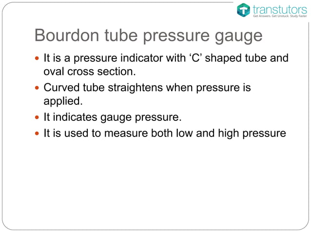 Advantages and Disadvantages Bourdon Tubes | Electronical Engineering ...