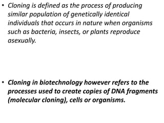 Advantages and disadvantages of cloning.sidhu | PPTX