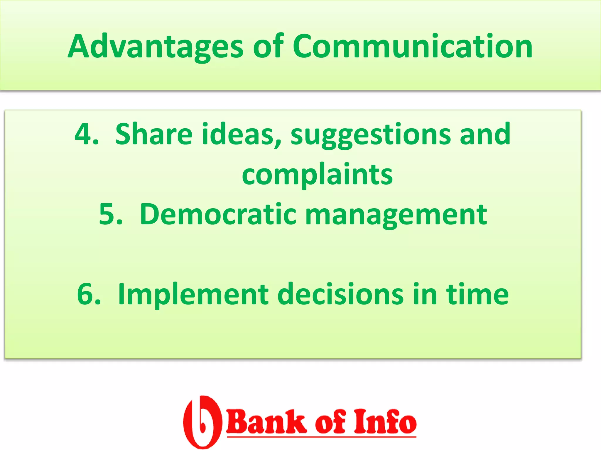 Advantages and disadvantages of communication | PPTX