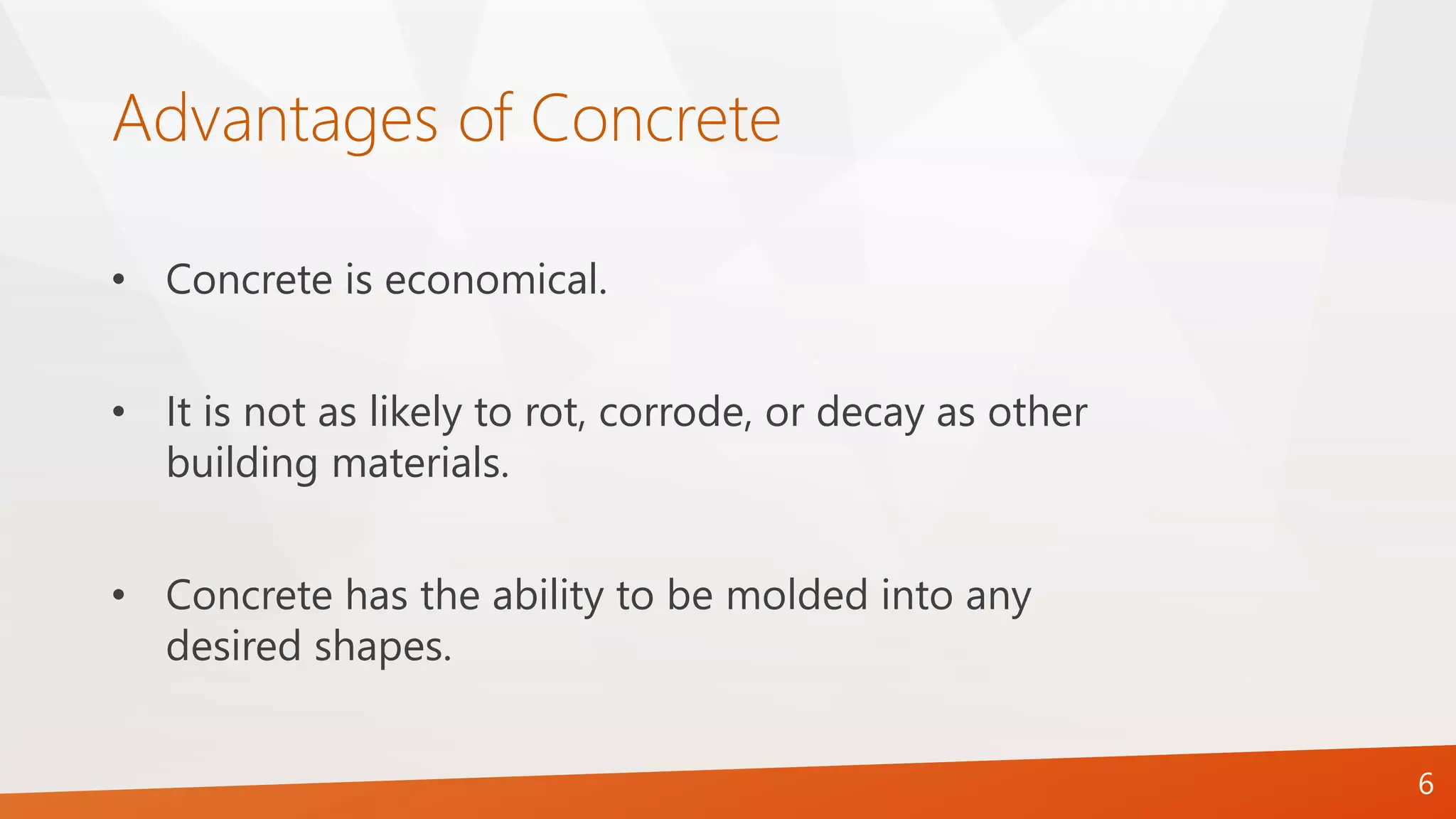 Advantages and disadvantages of concrete | PPTX