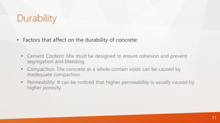 Advantages and disadvantages of concrete | PPTX