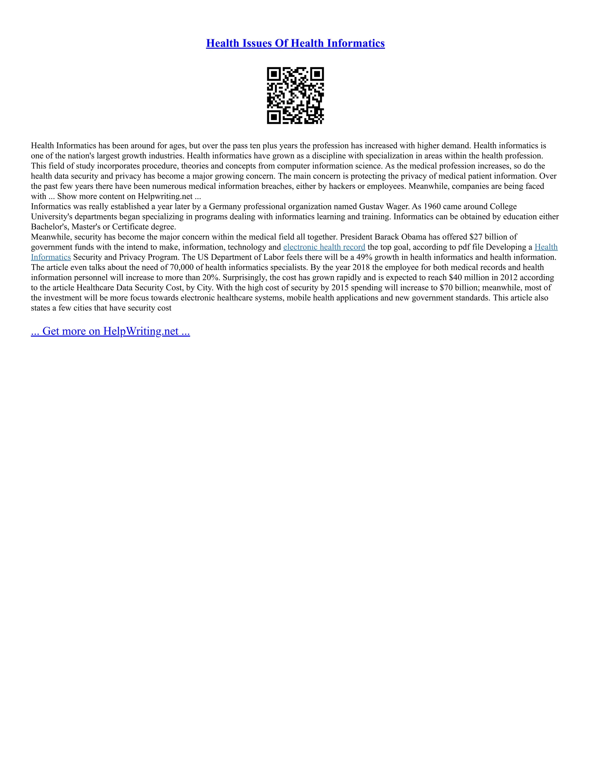 Advantages And Disadvantages Of EHR | PDF