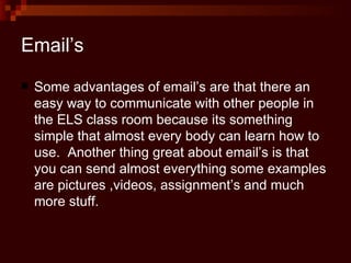Advantages And Disadvantages Of Email’S And Blog | PPT