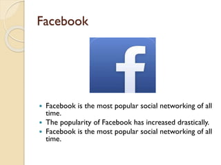 Advantages and Disadvantages of Facebook | PPTX