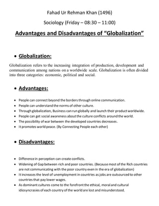 Benefits Of Globalization In Africa