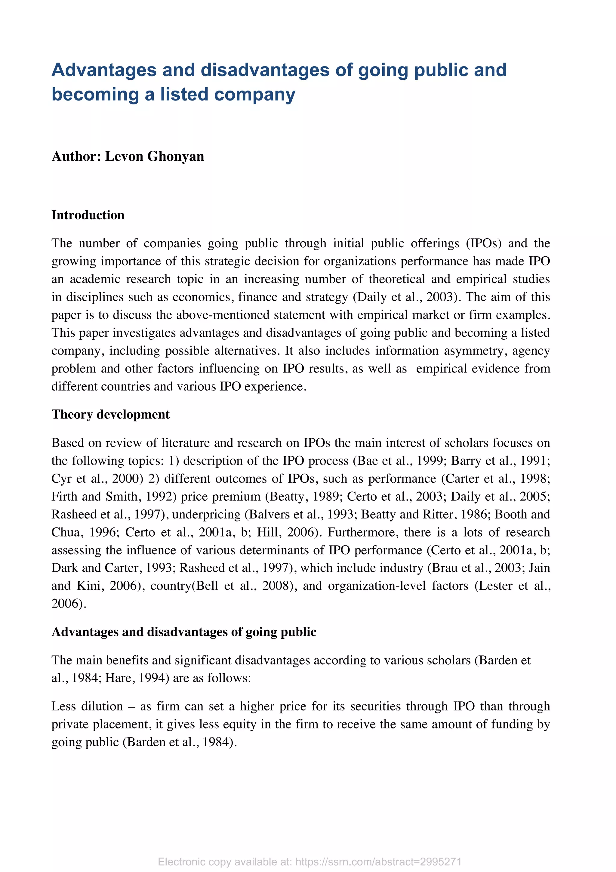Advantages and disadvantages of going public and becoming a listed ...