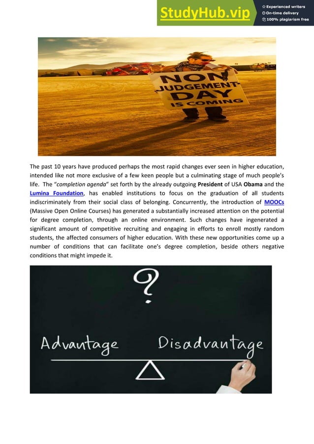 ADVANTAGES AND DISADVANTAGES OF HIGHER EDUCATION | PDF | College ...