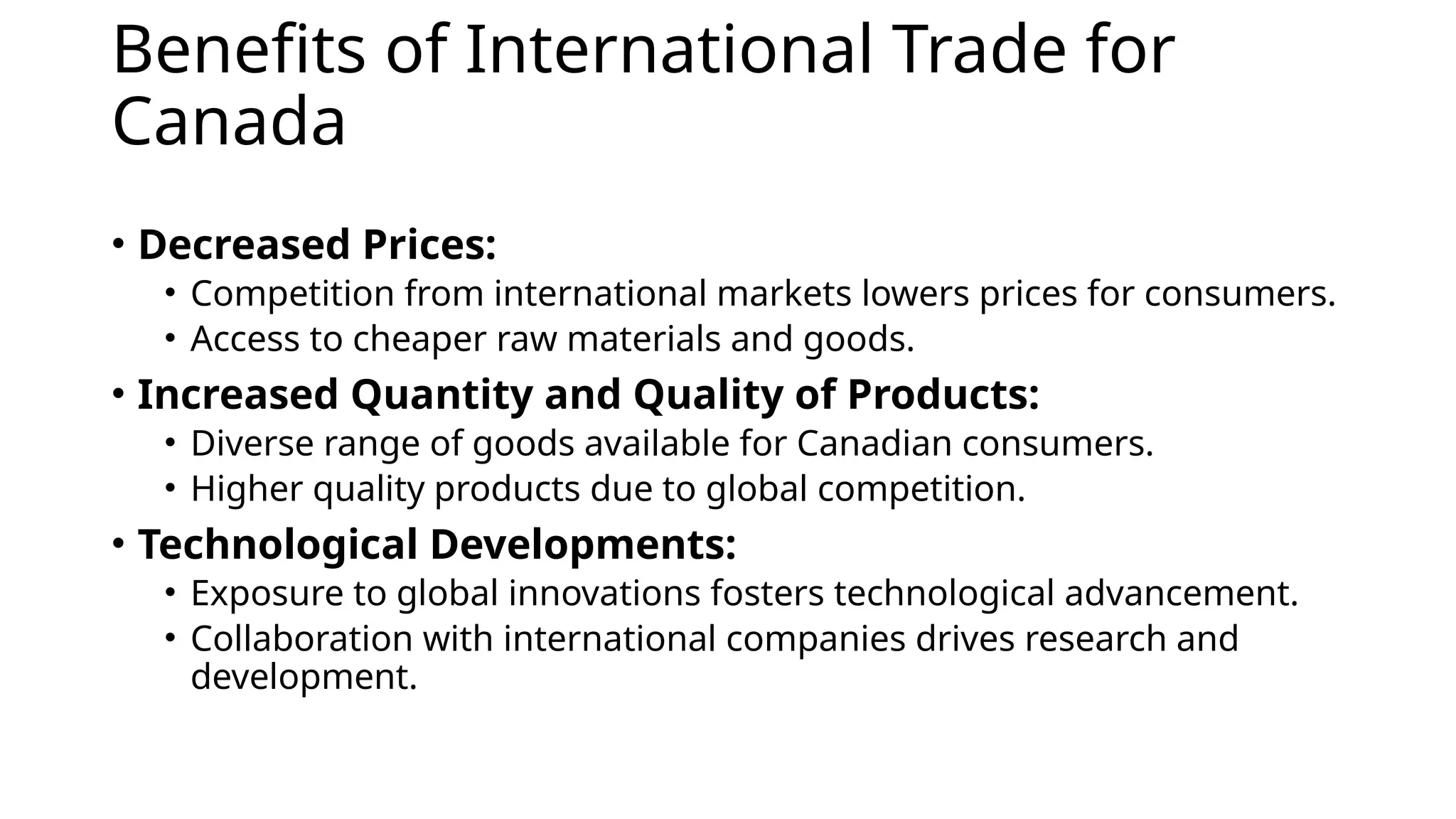 Advantages and Disadvantages of International Trade for Canada.pptx