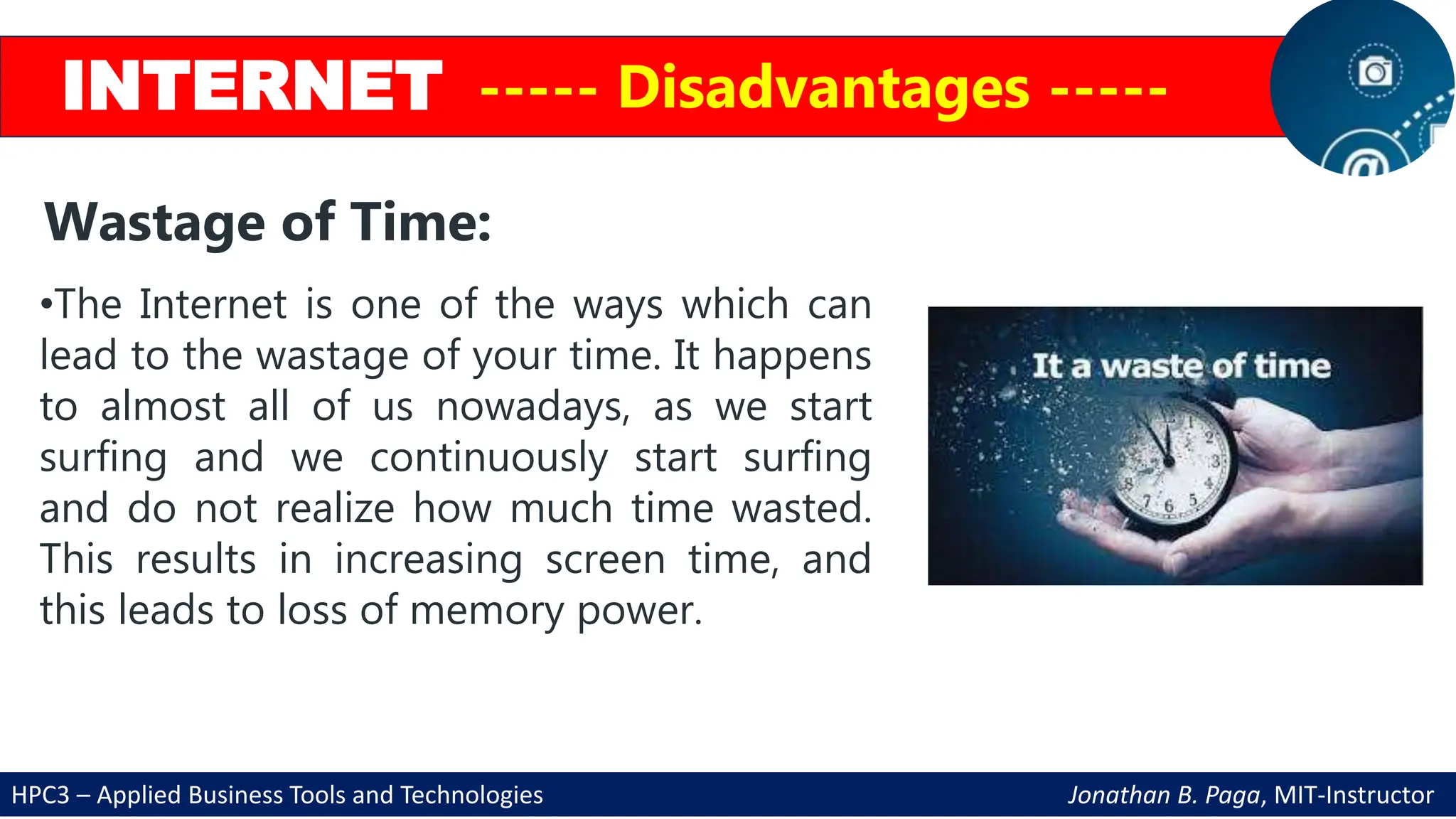 ADVANTAGES AND DISADVANTAGES OF INTERNET.pptx