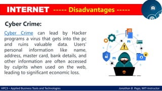 ADVANTAGES AND DISADVANTAGES OF INTERNET.pptx