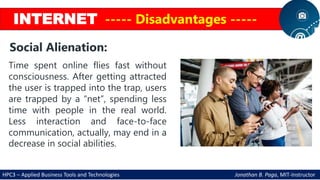 ADVANTAGES AND DISADVANTAGES OF INTERNET.pptx