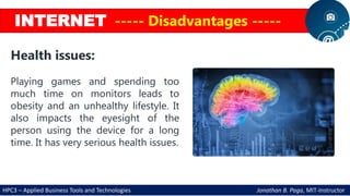 ADVANTAGES AND DISADVANTAGES OF INTERNET.pptx