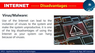 ADVANTAGES AND DISADVANTAGES OF INTERNET.pptx
