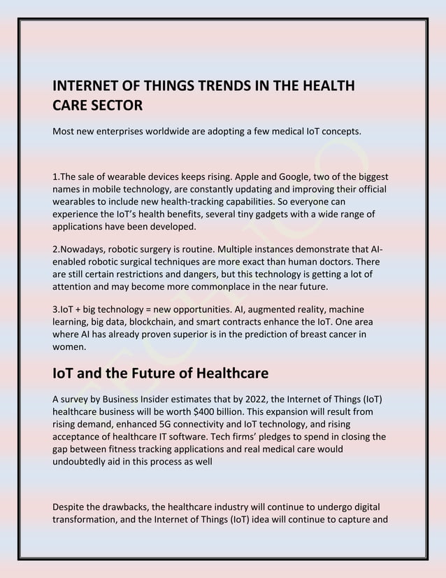 Advantages and Disadvantages of IoT in Healthcare .pdf