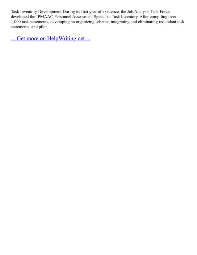 Advantages And Disadvantages Of Job Analysis | PDF